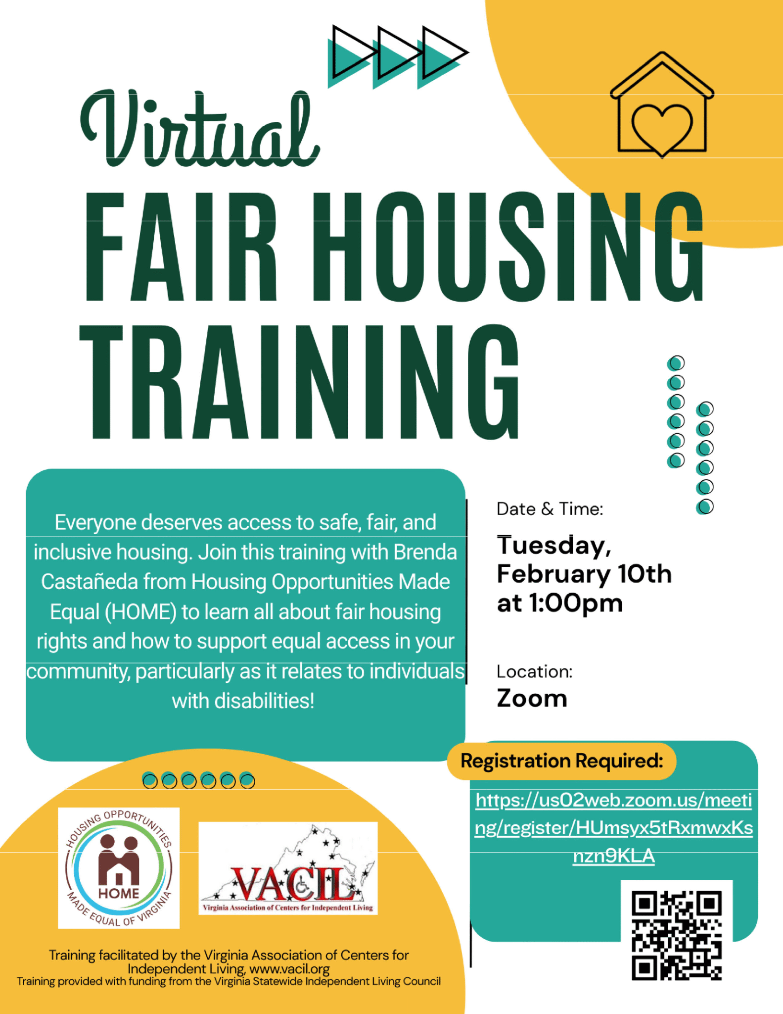 HOME Fair Housing Training (1:00pm) - Endependence Center